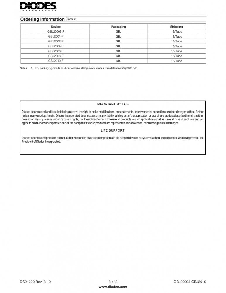GBJ2006-F datasheet page 3