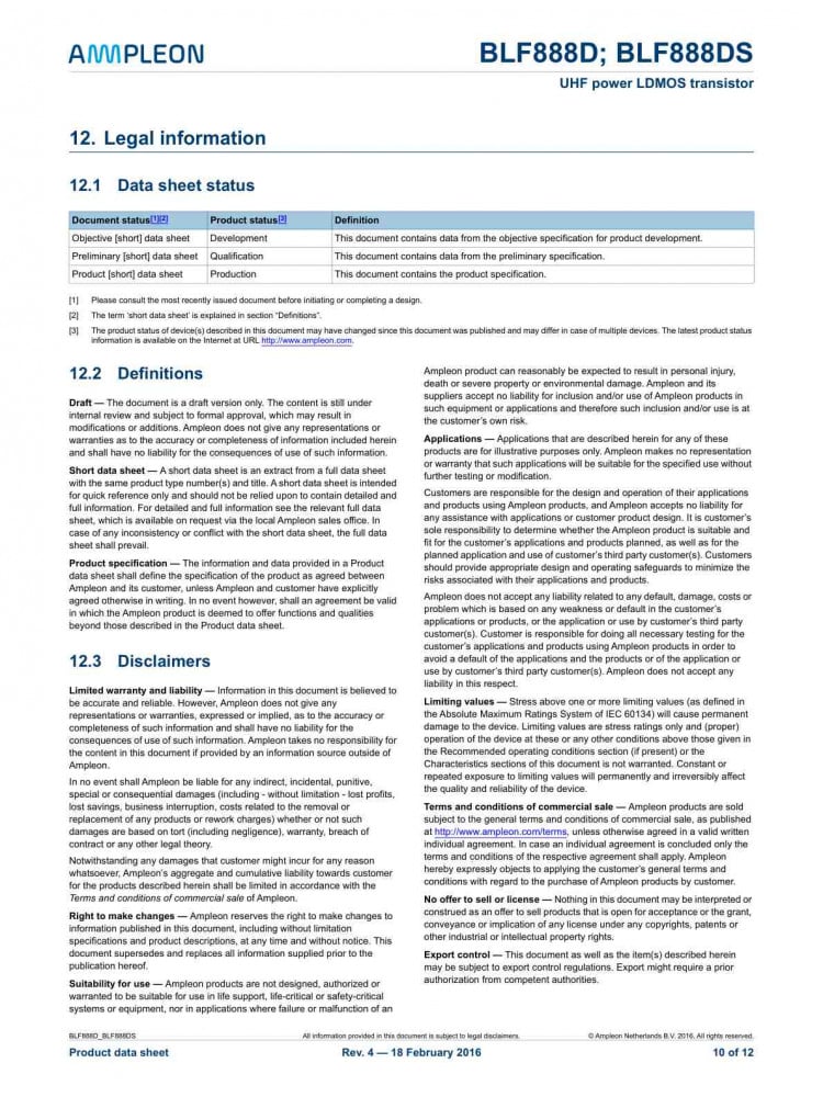 BLF888DSU datasheet page 10