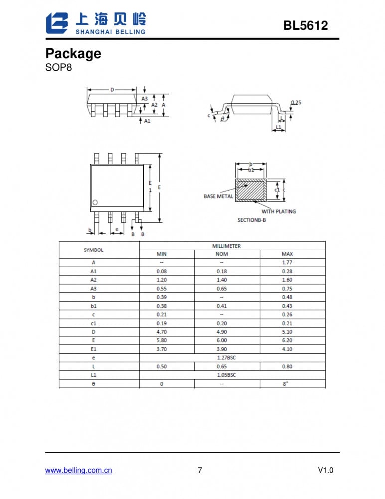 BL5612 datasheet page 7