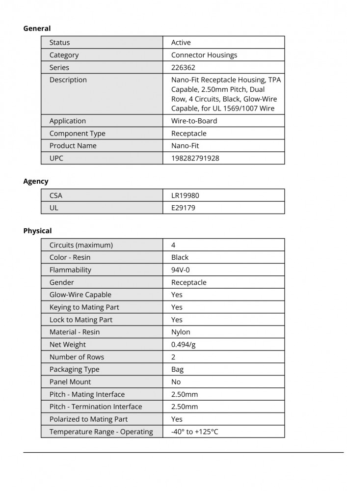 Product document page 2