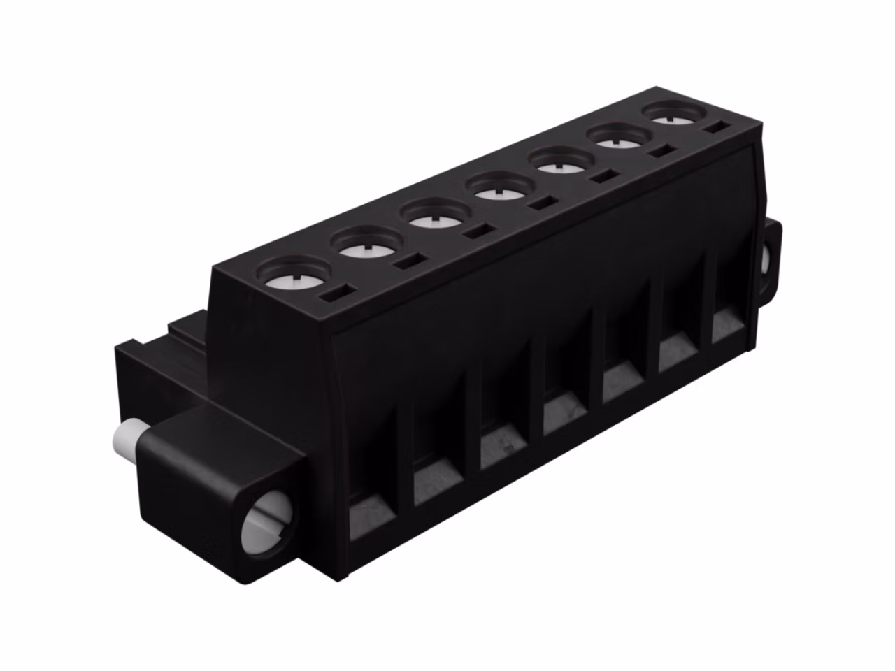 5.00mm Pitch Eurostyle Horizontal Plug, with Retention Screws and Reverse Imprinting, Black, 7 Circuits for sale
