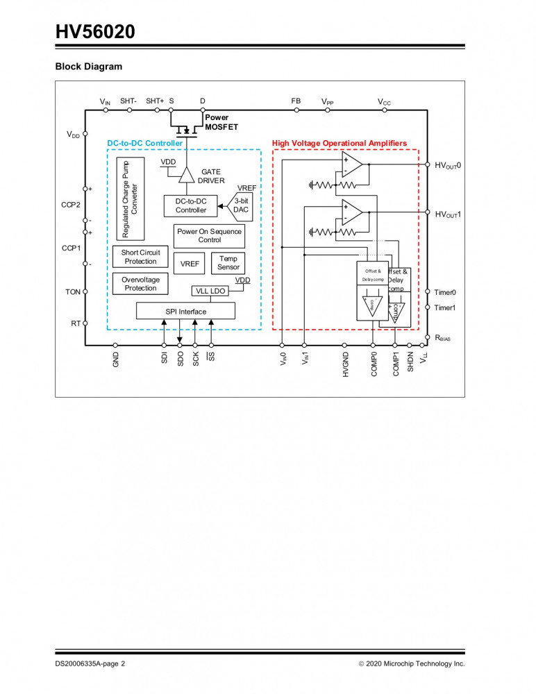 HV56020 technical document page 2