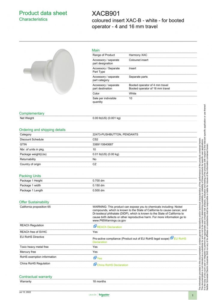 XACB901 technical document preview