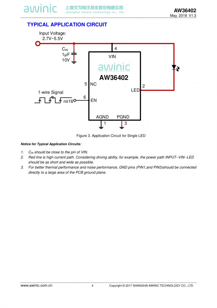 AW36402DNR datasheet page 4