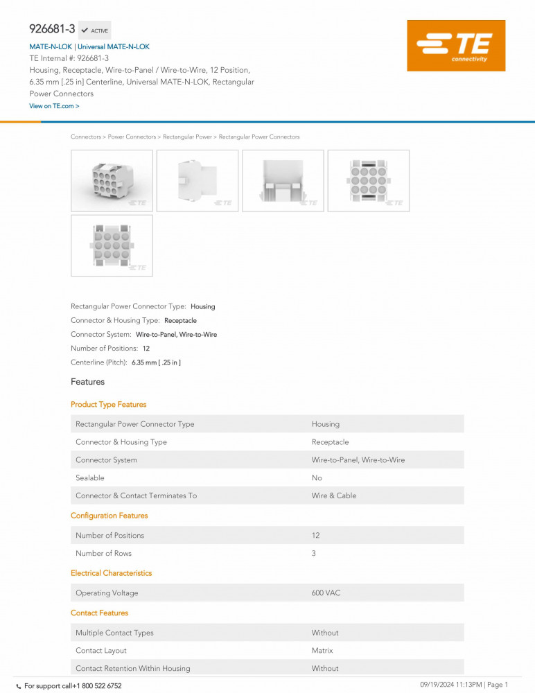 926681-3 technical document page 1