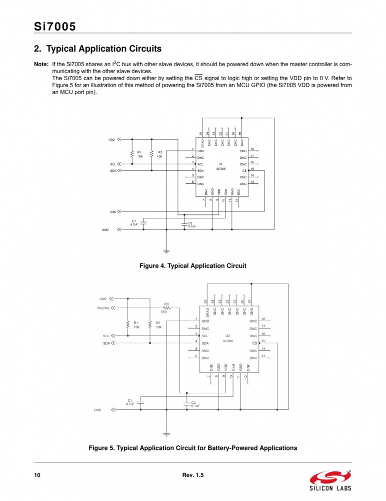 SI7005 documentation page 10