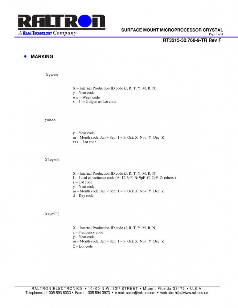 RT3215-32.768-9-TR datasheet page 3
