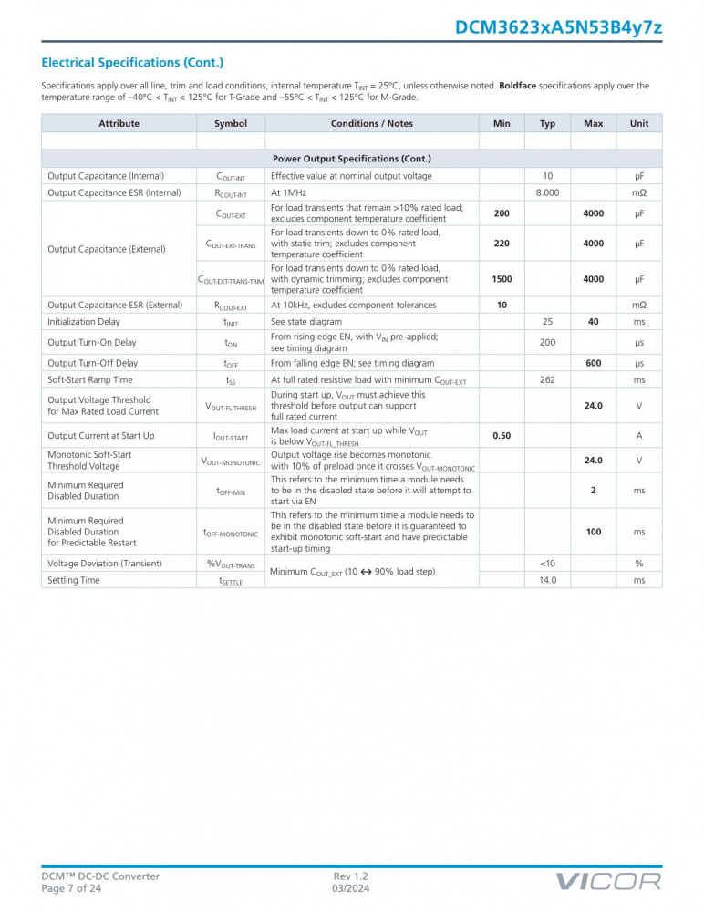 DCM3623 datasheet page 7