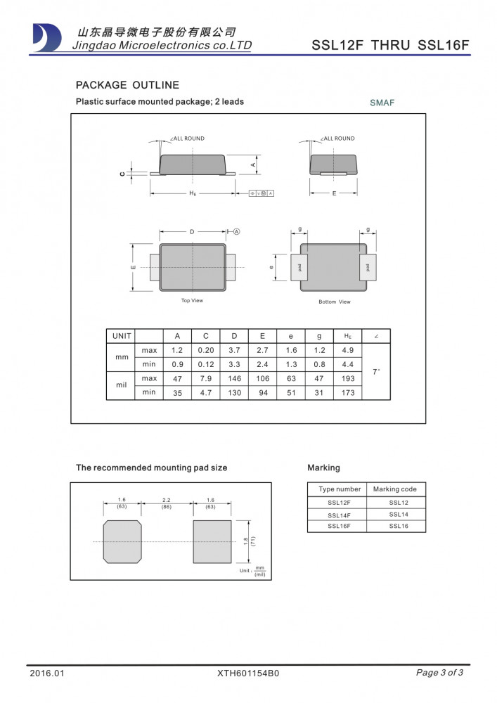 SSL14F datasheet page 3