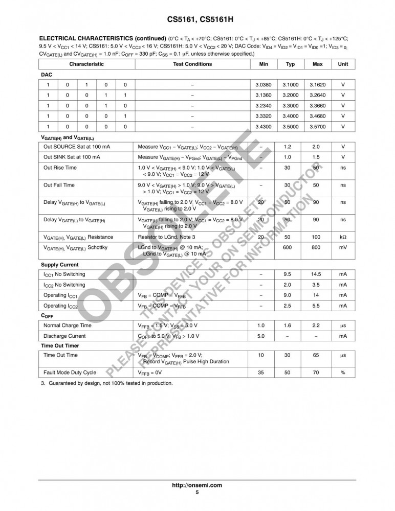 CS5161H datasheet page 6