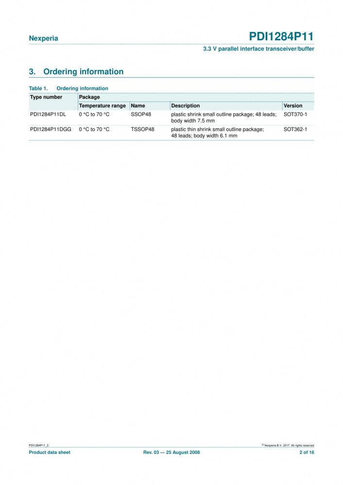 PDI1284P11 datasheet page 2