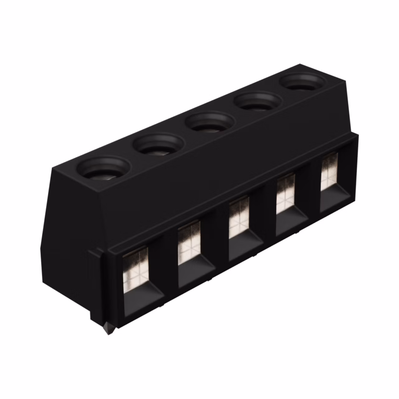 5.00mm Pitch Beau Eurostyle Low Profile, Single Level Modular Terminal Block, 5 Circuits for sale