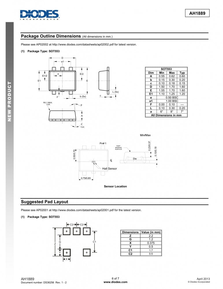 AH1889-Z-7 datasheet page 6