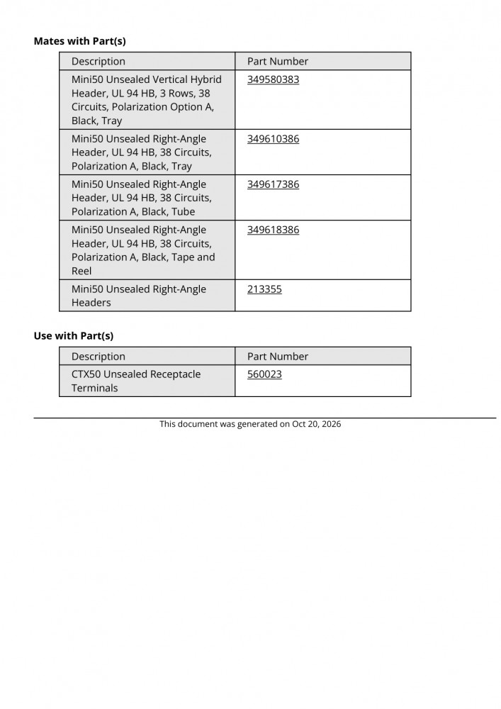 MOLEX 349590390 document page 3
