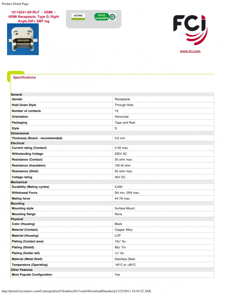 10118241-001RLF technical document page 1
