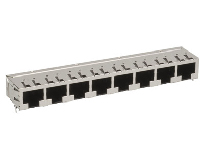 Modular Jack, Right-Angle, Low Profile, 6/4