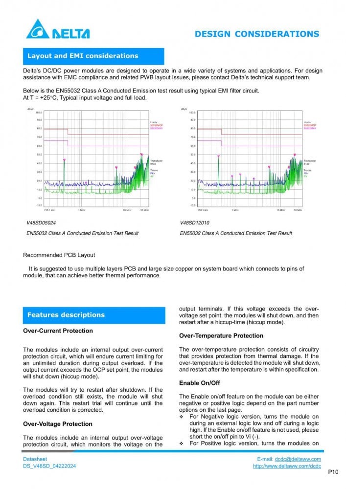 V48SD05024NNFA datasheet page 10