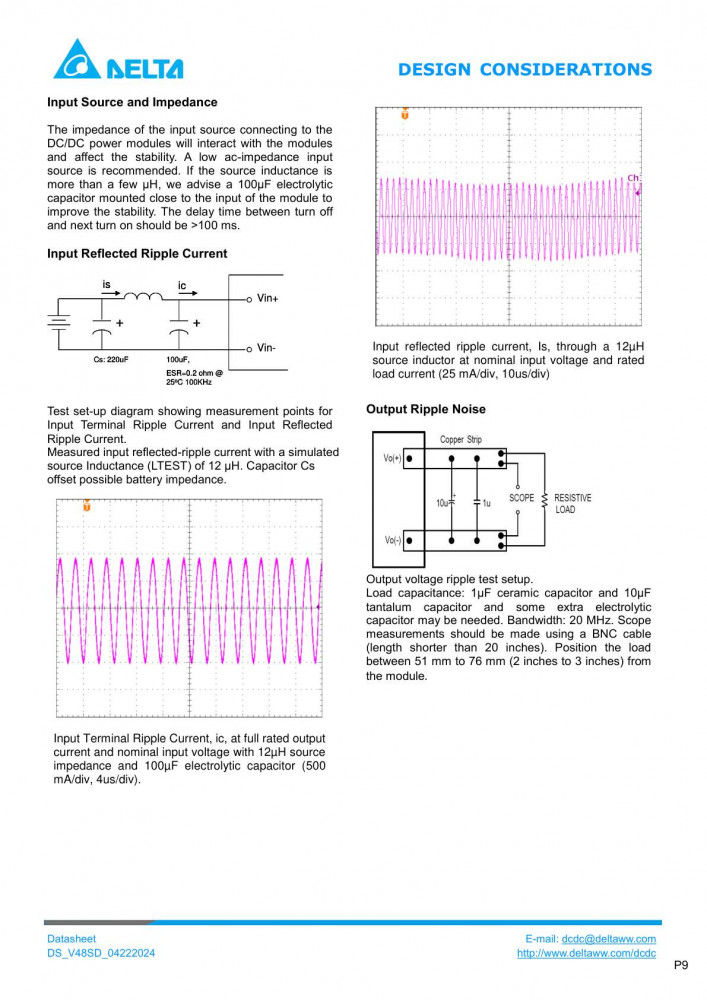 V48SD05024NNFA datasheet page 9