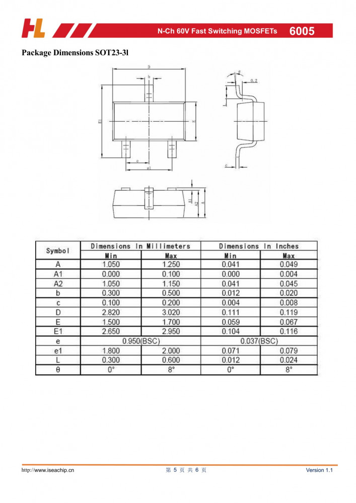HL 6005 datasheet page 5