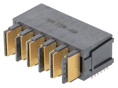 EXTreme EnergetiC Modular Right-Angle Plug Assembly, 27 Circuit (25 Signal/2 Power) with Press-Fit Tails, with Guide