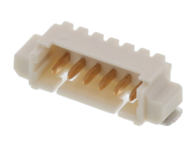 1.25mm Pitch, PicoBlade PCB Header, Single Row, Right-Angle, Surface Mount, Gold (Au) Flash Plating, Friction Lock, 4 Circuits, Natural, Tape and Reel