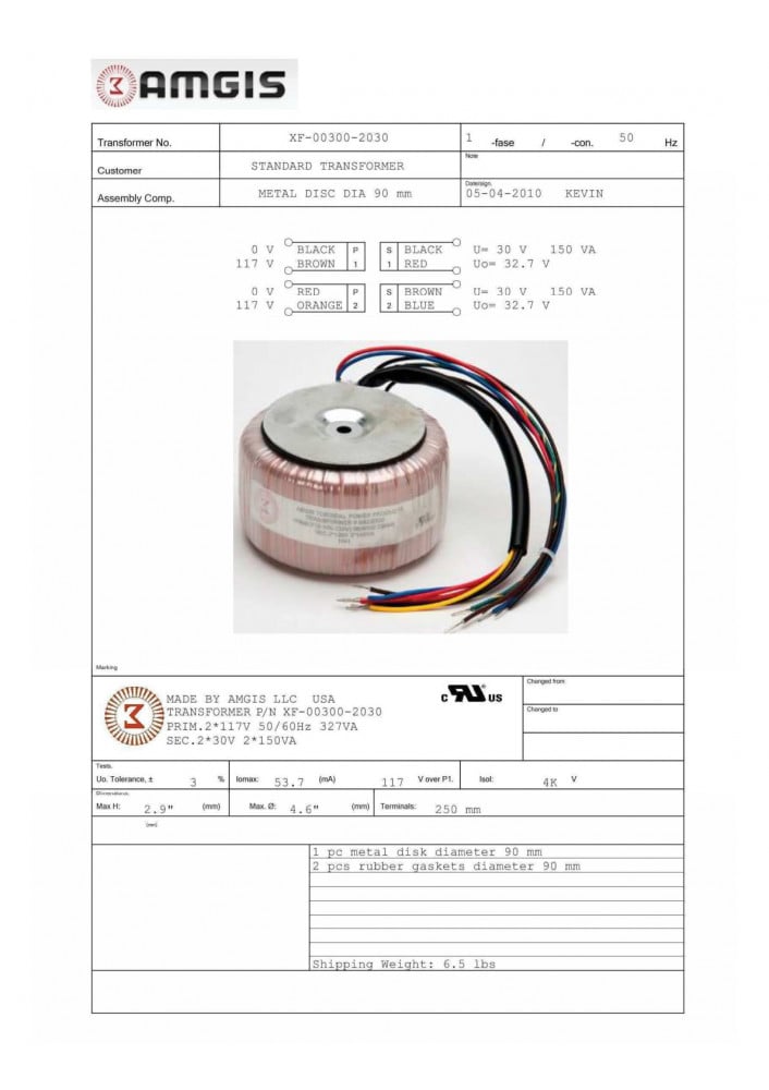 XF-00300-2030 technical document page