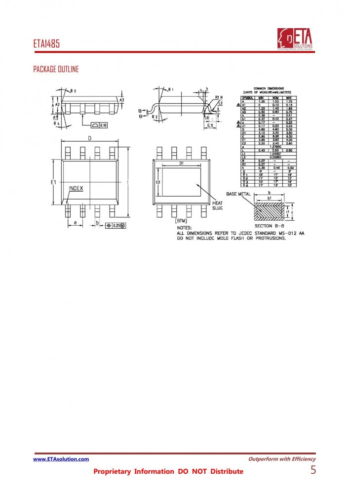ETA1485E8A datasheet page 5