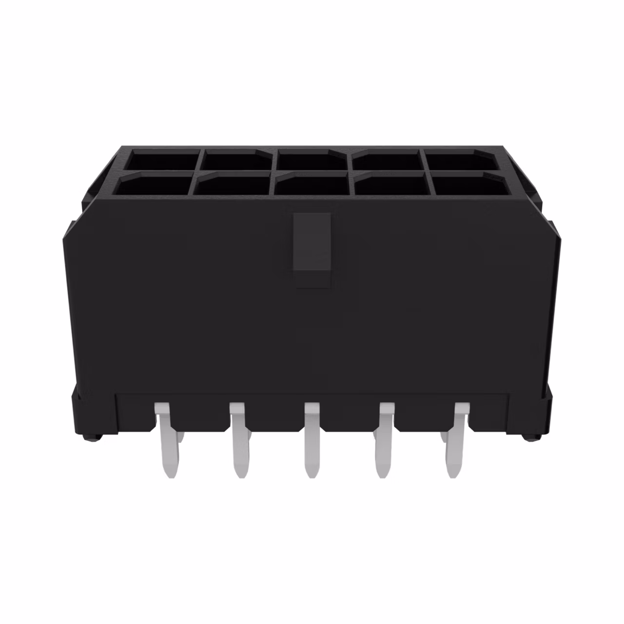 Micro-Fit 3.0 Vertical Header, 3.00mm Pitch, Dual Row, 10 Circuits, with PCB Polarizing Peg, 2.54µm Matte Tin Plating, Glow-Wire Capable, Black for sale
