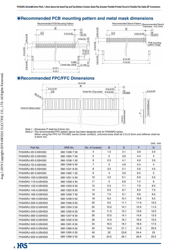 FH34SRJ datasheet page 4