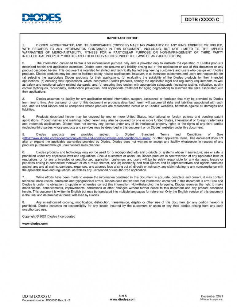 DDTB114EC-7-F datasheet page 5