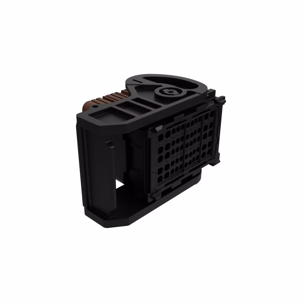 .635mm, 1.50mm, Power CMX Connector, 55 Circuits, Left Wire Output, Brown Coding for sale