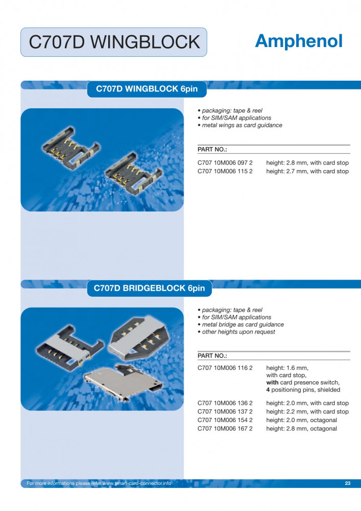 Amphenol C707 documentation page 4