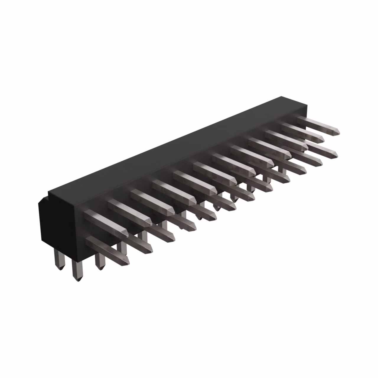 2.00mm Pitch Milli-Grid Header, Right-Angle, Through Hole, 24 Circuits, 2.54µm Tin (Sn) Plating, Mating Pin Length 4.00mm, Tail Length 2.60mm, Tray, Lead-Free for sale