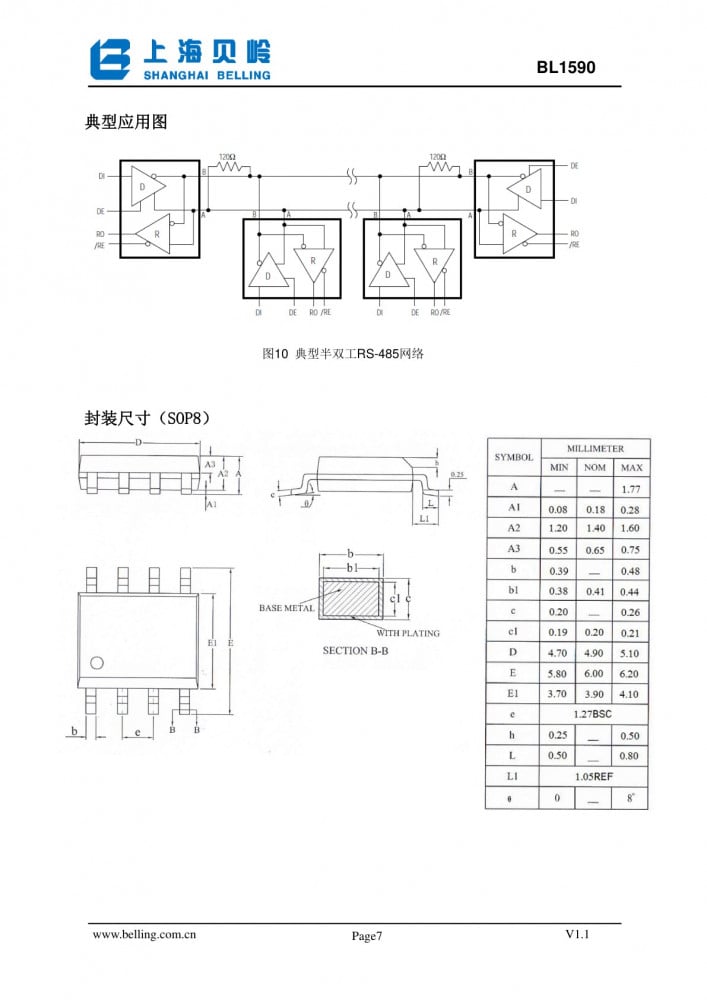 BL1590 datasheet page 7