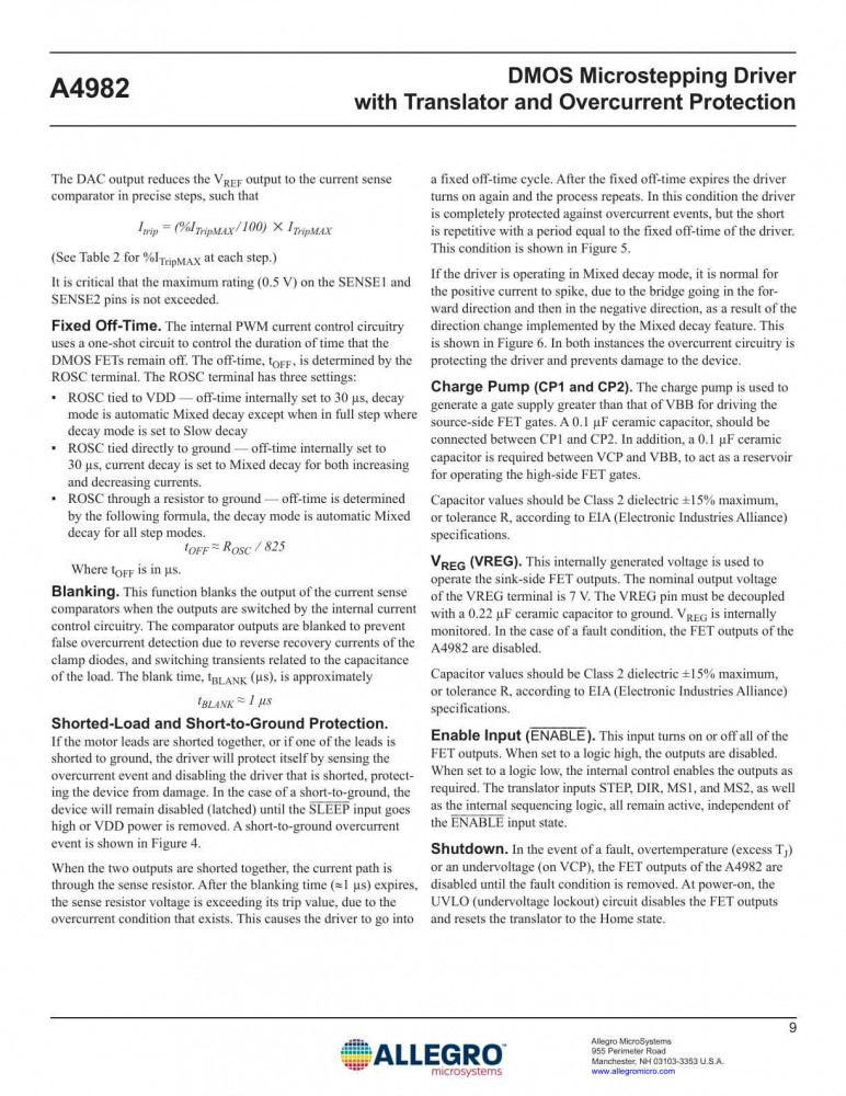 A4982 datasheet page 9