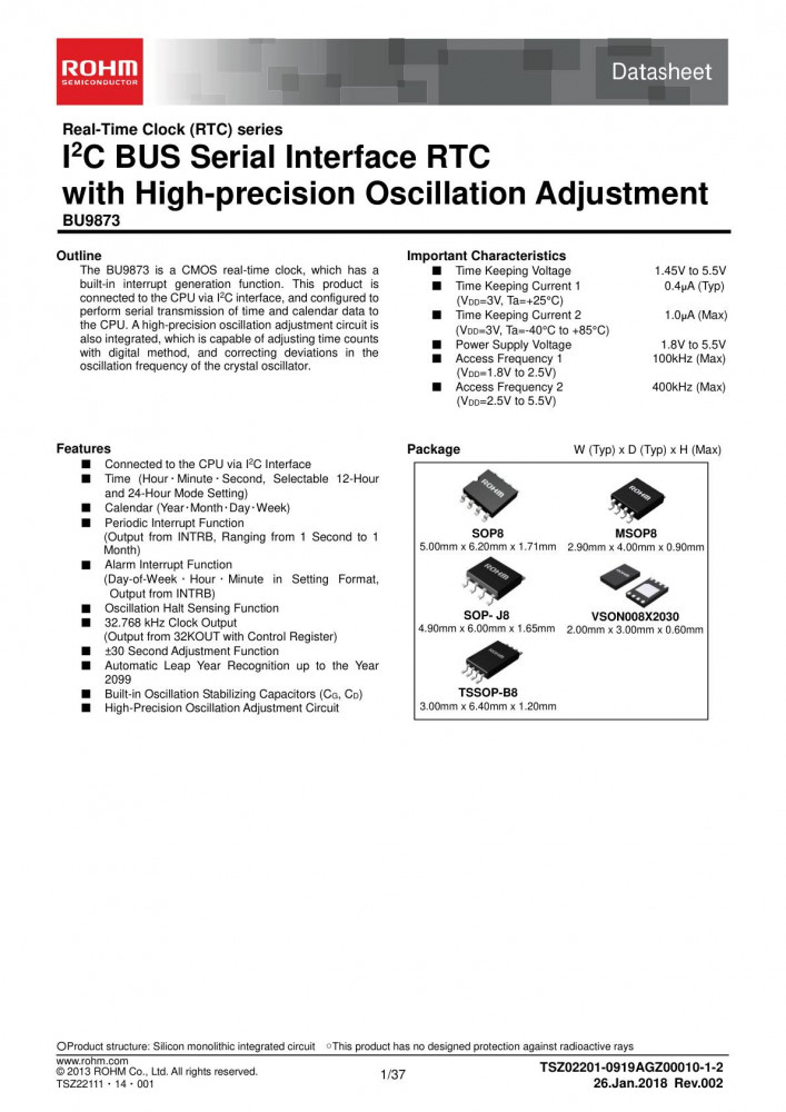 BU9873 document page 1