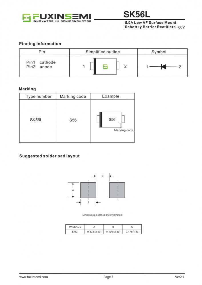 SK56L datasheet page 3