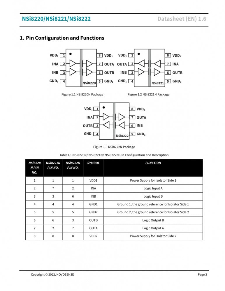 NSI8221N1-DSPR datasheet page 3