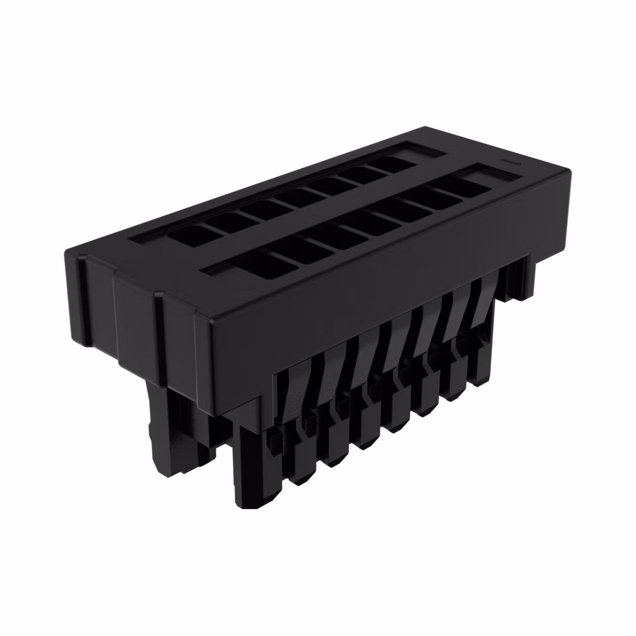 Zero-Hachi Receptacle Housing, 0.80mm Pitch, Dual Row, Friction Lock, 14 Circuits, Black for sale