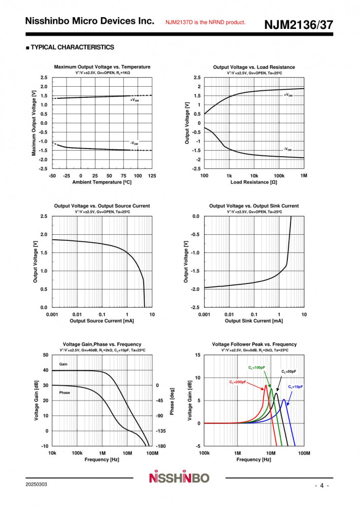 NJM2137 datasheet page 4