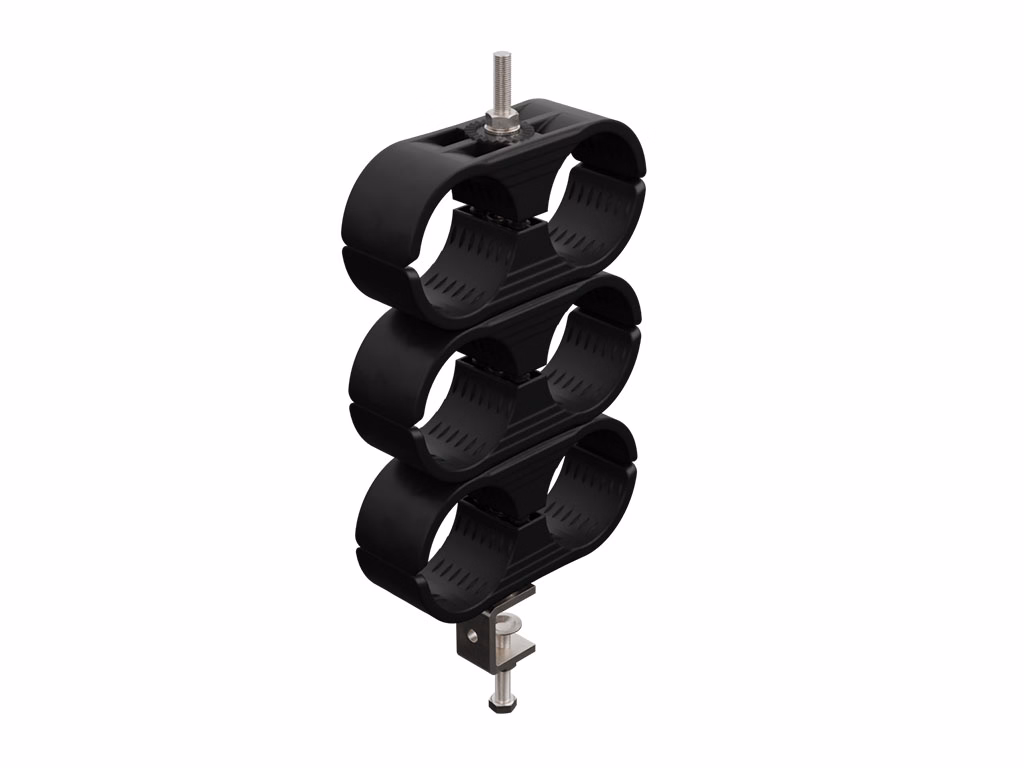 Dual Side, 3-Hole, Feeder Clamp for 2-1/4