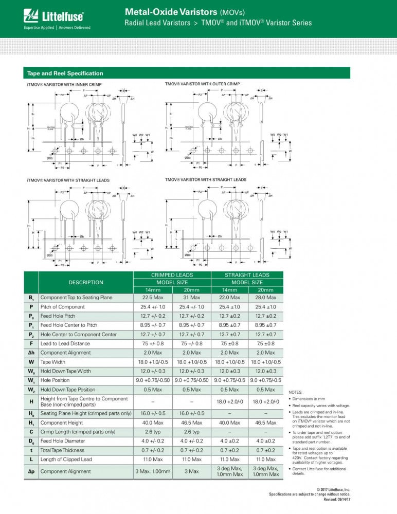 TMOV datasheet page 7