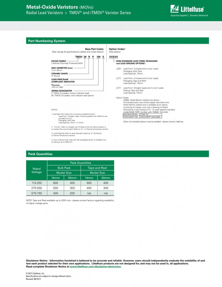 TMOV datasheet page 8