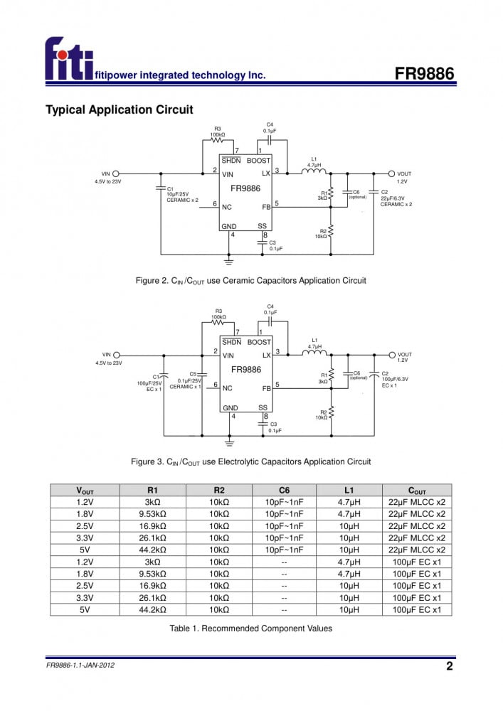 FR9886 datasheet page 2