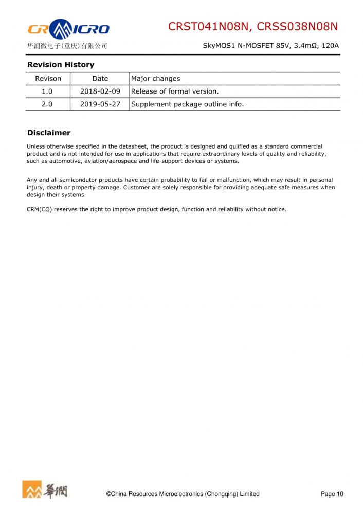 CRSS038N08N datasheet page 10