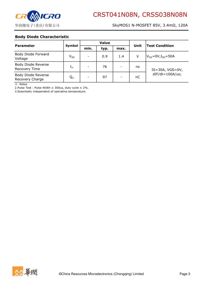 CRSS038N08N datasheet page 3