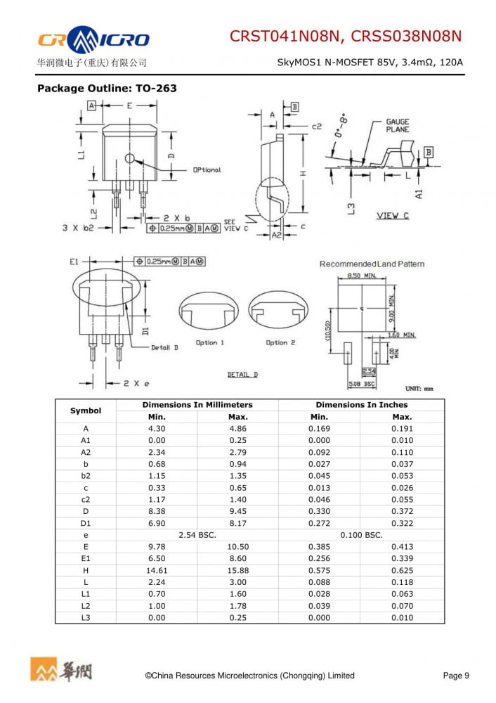 CRSS038N08N datasheet page 9