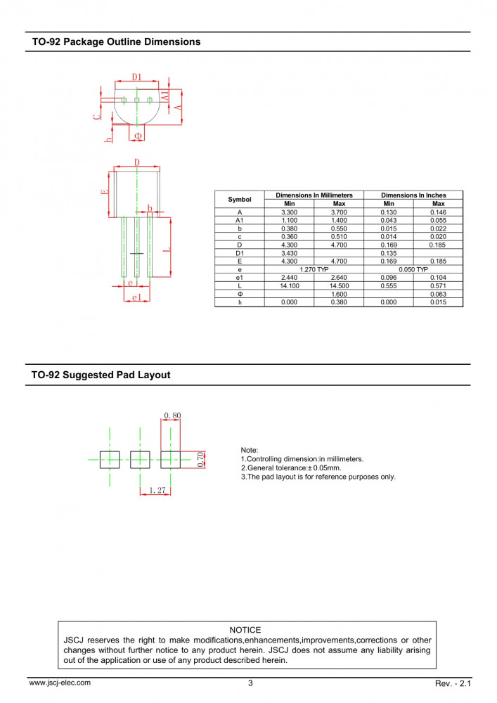 JSCJ BC557 datasheet page 3