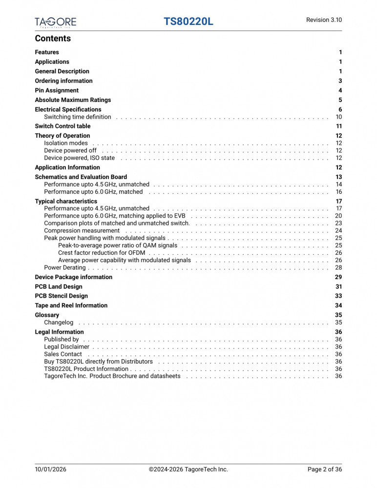 TS80220L datasheet page 2