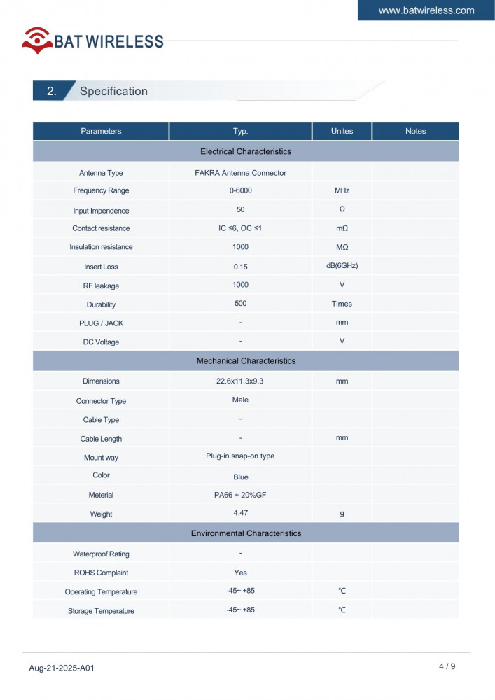 BWFAK-JWE-CB technical document page 4